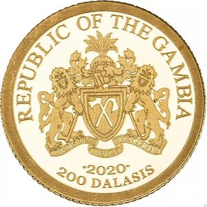 Coin: 200 Dalasis (The young Queens - Letizia of Spain) (Gambia(2021 ...