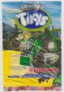 Rótulo de comida: Jelly Gummies Transformers (Compañía Nacional de ...