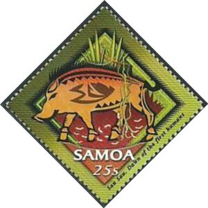 Stamp: Sau Sau (Samoa(Samoan Legends (2005)) Mi:WS 1012,Sn:WS 1071,Yt ...