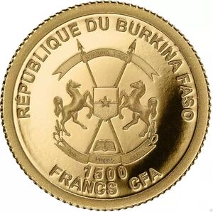 Coin: 1,500 CFA Francs (Unified Nations) (Burkina Faso(1990~Today ...