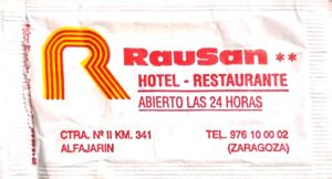 Sugar Packet: Rausan (Spain(Hotels) Col:ES-N-003517