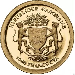 Moneda: 1,000 CFA Francs (Unified Nations) (Gabón(1960~Today ...