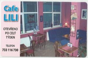 Calendario de Bolsillo: Cafe Lili (República Checa(Restaurant) Col:CZ-2012-Rest-002