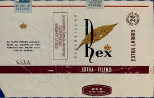 Cigarette Pack: Rex (SpainCol:ES-CT-0191