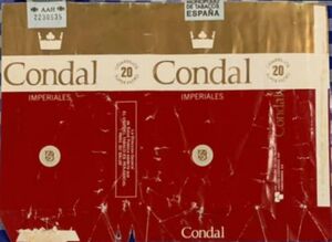 Cigarette Pack: Condal (Spain) Col:ES-CT-0196