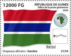 Stamp: Gambia (Guinea(African Flags (2020)) Col:GN 2020-167a