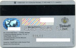 Bank Card: Tinkoff Bank Platinum (Tinkoff Credit Systems, RussiaCol:RU ...