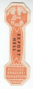 Drink Label: Mariabrunn Export Hell (Schlossbrauerei Mariabrunn ...