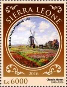 Stamp: Claude Monet (Sierra Leone) (Claude Monet, 90th Memorial ...