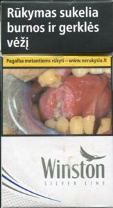 Cigarette Pack: Winston Silver Line (PolandCol:PL-CT-0346