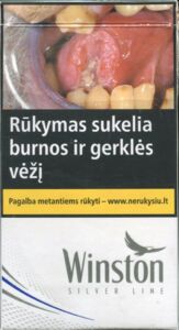 Cigarette Pack: Winston Silver Line (PolandCol:PL-CT-0346