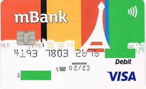 Bank Card: mBank (BRE Bank SA/MultiBank/mBank, PolandCol:PL-VI-0121.04