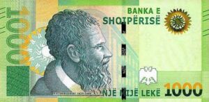 Banknote: 1,000 Leke (Albania(2017-2020 "Modified" Issue) Wor:P-78a