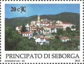 Stamp: View of Seborga (Italy: Cinderella Stamps(Principality of ...