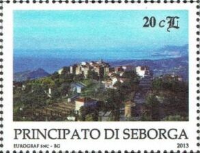 Stamp: View of Seborga (Italy: Cinderella Stamps(Principality of ...