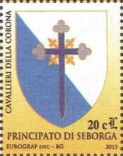 Stamp: Coat of arms - Cavalieri della Corona (Italy: Cinderella Stamps ...