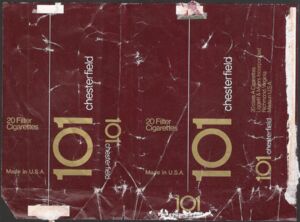 Cigarette Pack: Chesterfield 101 (United States of AmericaCol:US-CT-0445