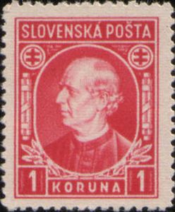 Stamp: Andrej Hlinka II (Slovakia(Andrej Hlinka II. (with watermark ...