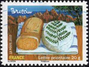 Stamp: Brocciu Cheese (France) (France That I Like - The Taste of Our ...