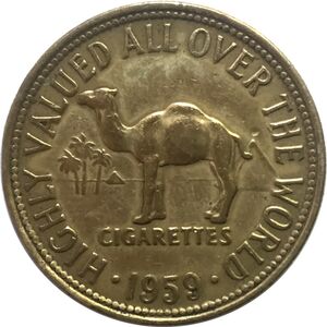 Token: Cigarettes - 20 Camel - 1959 (United States of America ...
