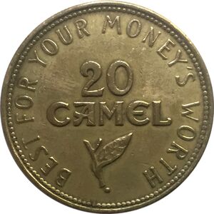 Token: Cigarettes - 20 Camel - 1959 (United States of America ...