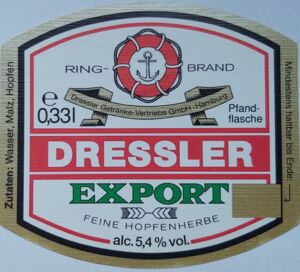 Drink Label: Dressler Export (Dressler-Getranke-Vertriebs GmbH, Germany ...