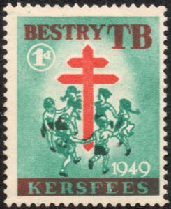 Stamp: BESTRY - Kersfees (South Africa: Cinderella Stamps(Tuberculosis ...
