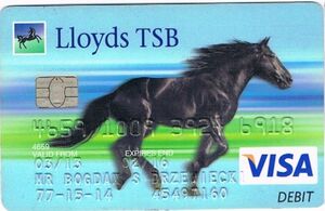 Bank Card: Lloids TSB (Lloyds TSB, United Kingdom of Great Britain ...