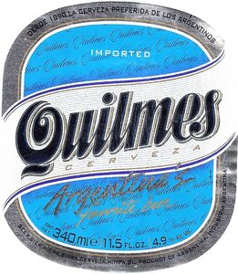 Drink Label: Imported Quilmes Argentina's Favorite (Cervecería y ...
