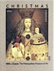 Stamp: Christmas 2020 : Our Lady of Guápulo (United States of America ...