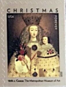 Stamp: Christmas 2020 : Our Lady of Guápulo (United States of America ...