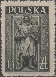 Stamp: Duke Henry IV of Silesia (Poland(Historic Monuments) Pol:PL 409 B2