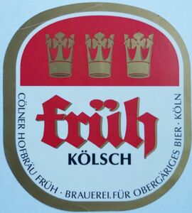 Drink Label: Fruh Kolsch (Cölner Hofbräu Früh, Germany, Federal ...
