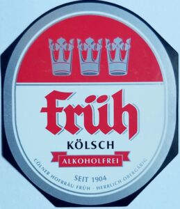 Flaschenetikett: Fruh Kolsch Alkoholfrei (Cölner Hofbräu Früh ...