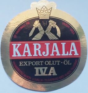 Etiqueta de bebida: Karjala IV.A Export Olut .OL (Hartwall Helsinki ...
