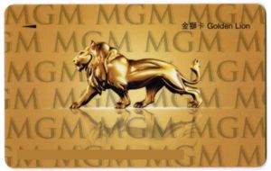 Casino Card: MGM - Golden Lion (Macau, MacauCol:MO-0008