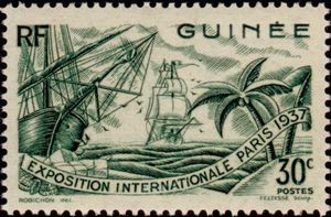 Stamp: Overseas Trade (French Guinea(Paris International Exposition ...