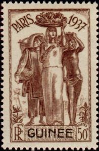 Stamp: International Exhibition of Paris (French Guinea(Paris ...