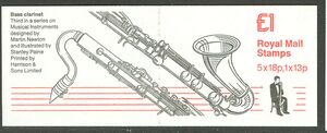 Stamp: Bass Clarinet (United Kingdom of Great Britain & Northern ...