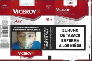 Cigarette Pack: Viceroy Red (ArgentinaCol:AR-CT-2831
