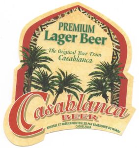 Drink Label: Casablanca Beer Premium Lager Beer (Société des Brasseries ...