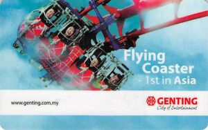 Hotel Card: Genting Flying Coaster (Genting, MalaysiaCol:MAS-00679
