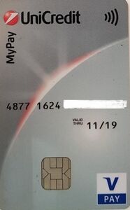 Bank Card: UniCredit - MyPay (UniCredit Banca, ItalyCol:IT-VP-0014 💳