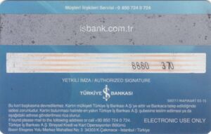 Bank Card: Bankamatik (Türkiye İş Bankası, Türkiye (Turkey)Col:TR-VE ...