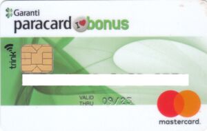 Bank Card: Paracard (Garanti Bankası, Turkey) Col:TR-MC-0475