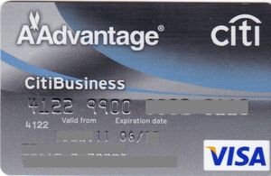 Bank Card: AAdvantage Citi - American Airlines CitiBusiness (Citibank ...