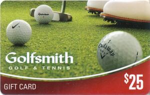 Gift Card: Golfsmith (Golfsmith, United States of America(Golfsmith ...