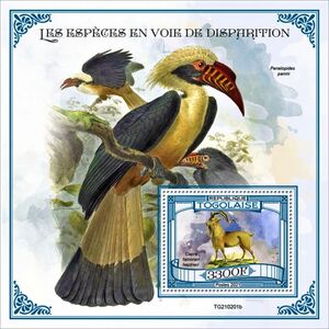 Stamp: Bukharan Markhor (Capra falconeri heptneri) (Togo(Endangered ...