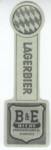Drink Label: Memminger Lagerbier (Memminger Brauerei, Germany, Federal ...