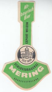 Drink Label: Mering Export Weizen (Schlossbrauerei Mering, Germany ...